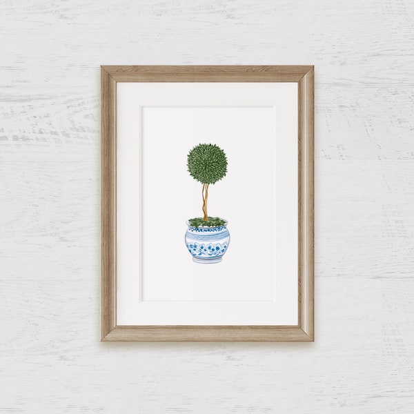 Watercolor Topiary - Etsy
