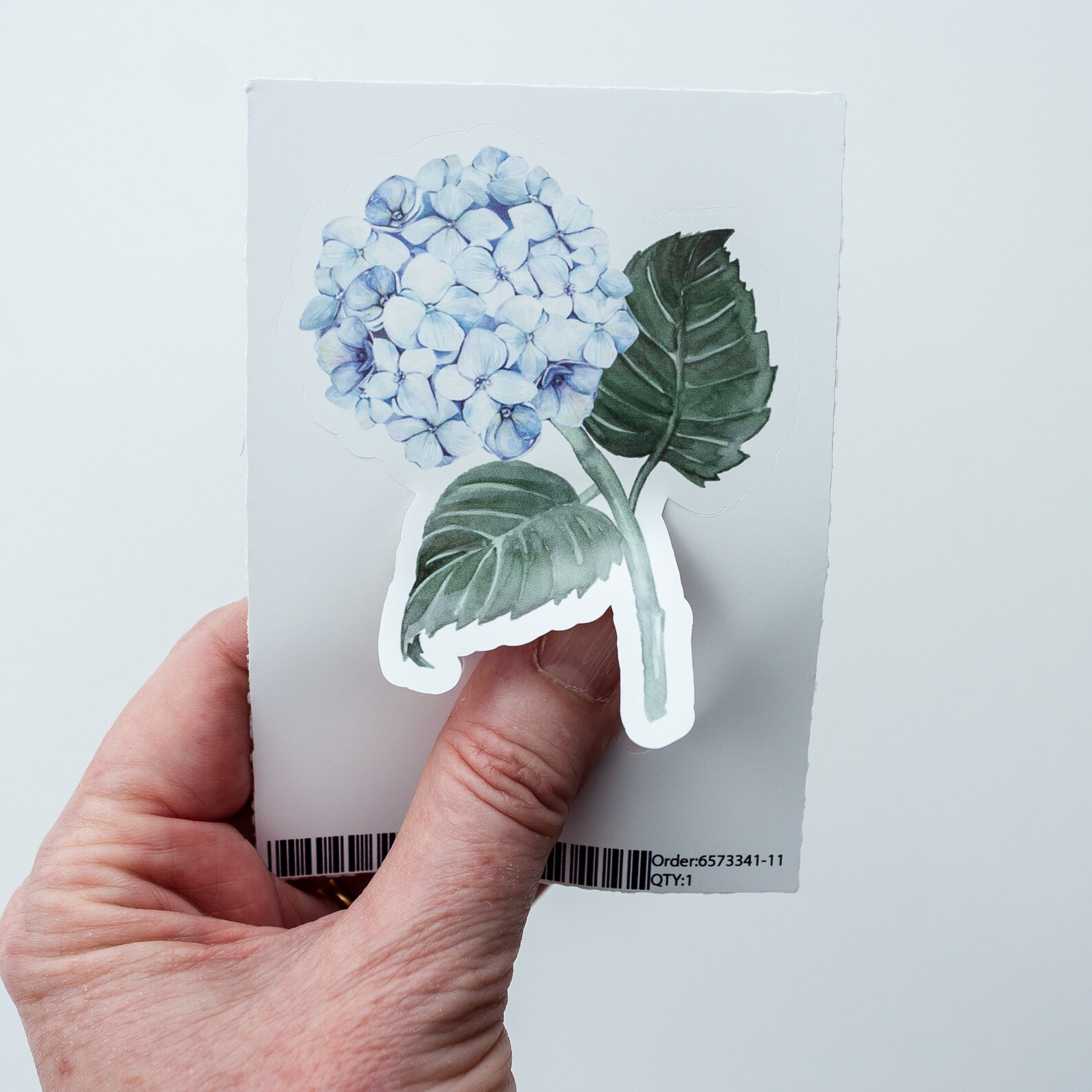 Blue Hydrangea Vinyl Decal Sticker, Kindle Stickers, Water Bottle ...