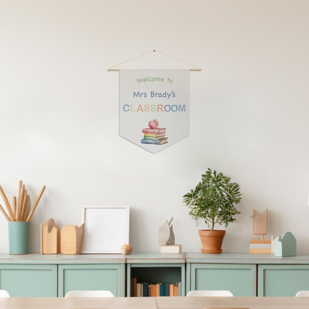 Personalized Teacher Classroom Banner, Custom Name Teacher Classroom ...