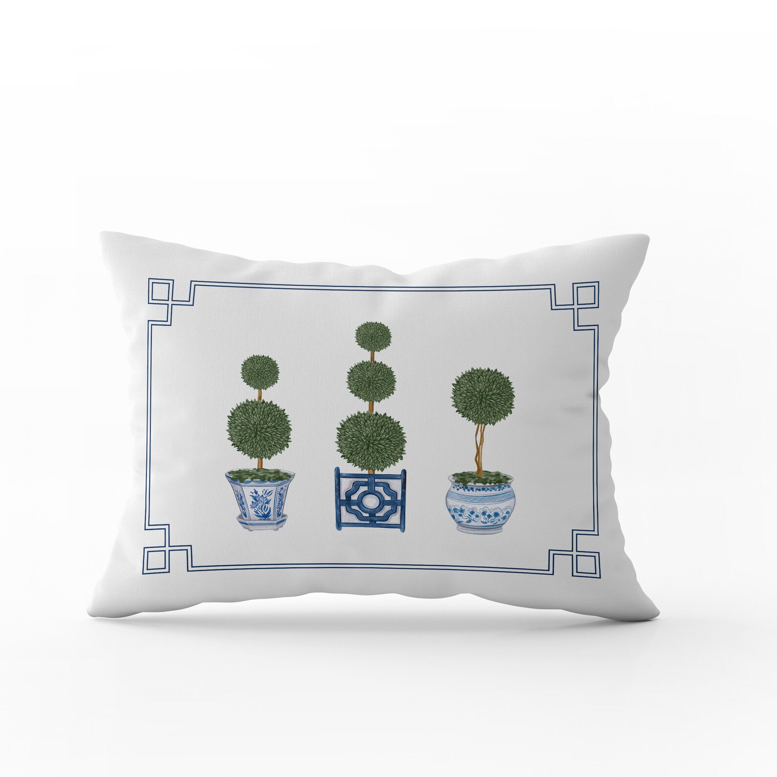 Chinoiserie Topiary Tree Scatter Cushion / Throw Pillow Cover - Etsy