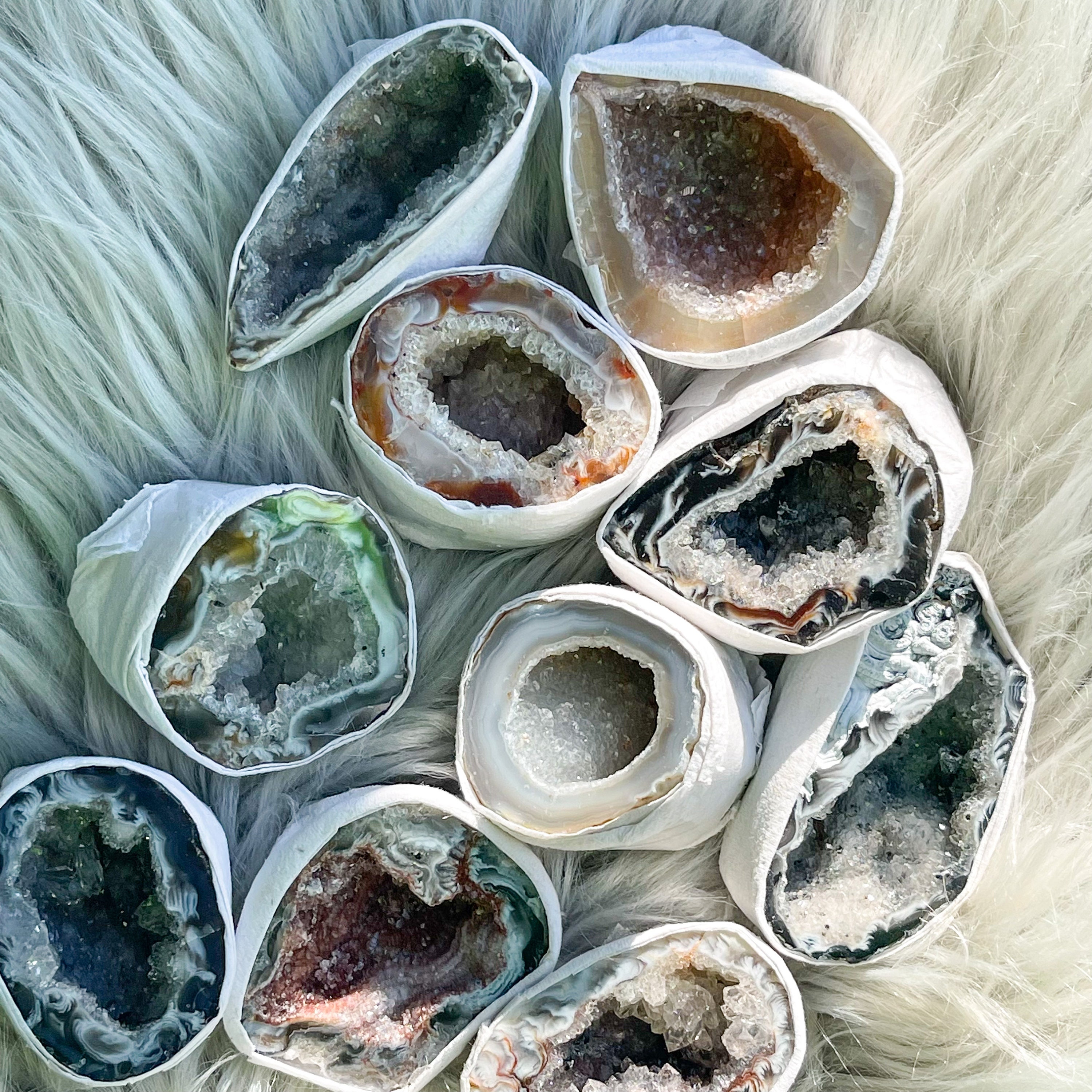 Brazilian Occo Geode Healing Crystals Metaphysical | Etsy