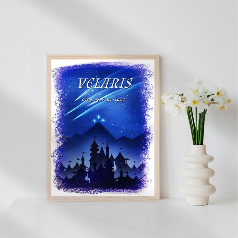 Velaris City of Starlight Print: ACOMAF Bookish Art (digital Download ...