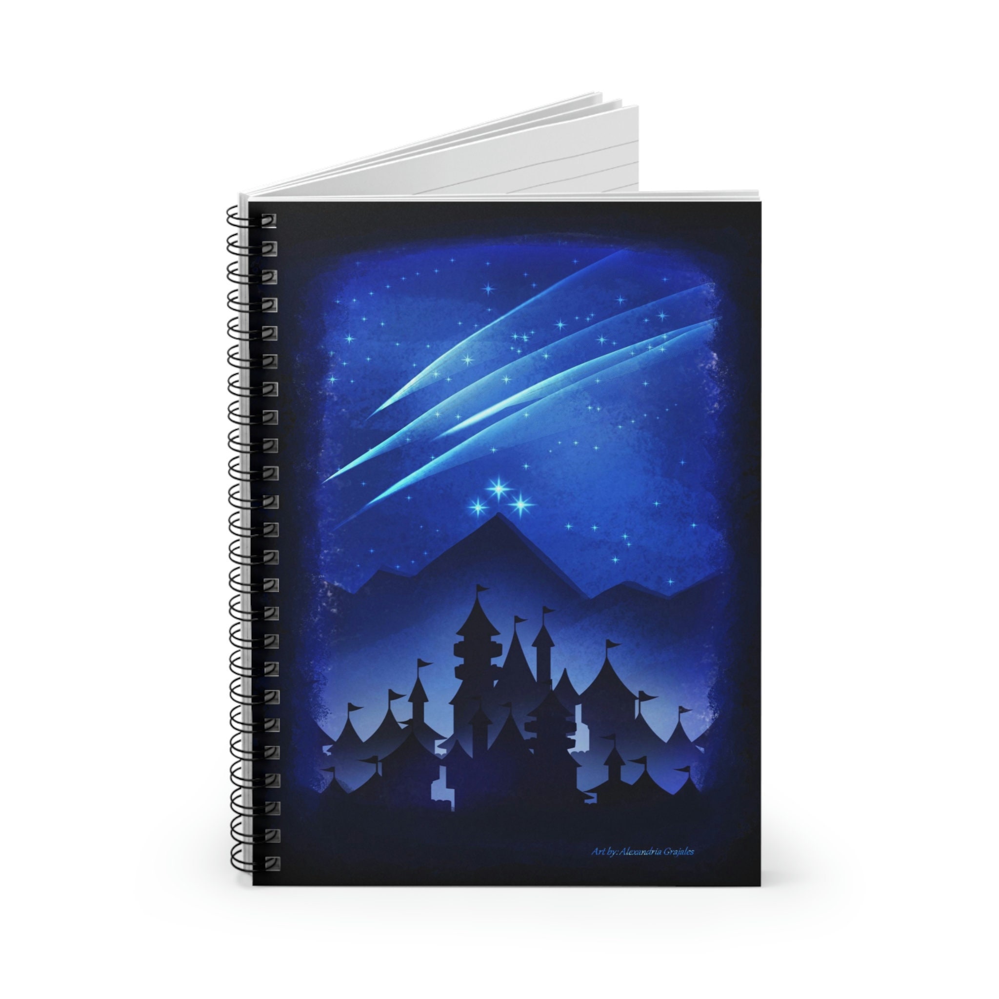 Velaris, A Court of Mist and Fury, Book Print, Spiral Notebook - Ruled ...