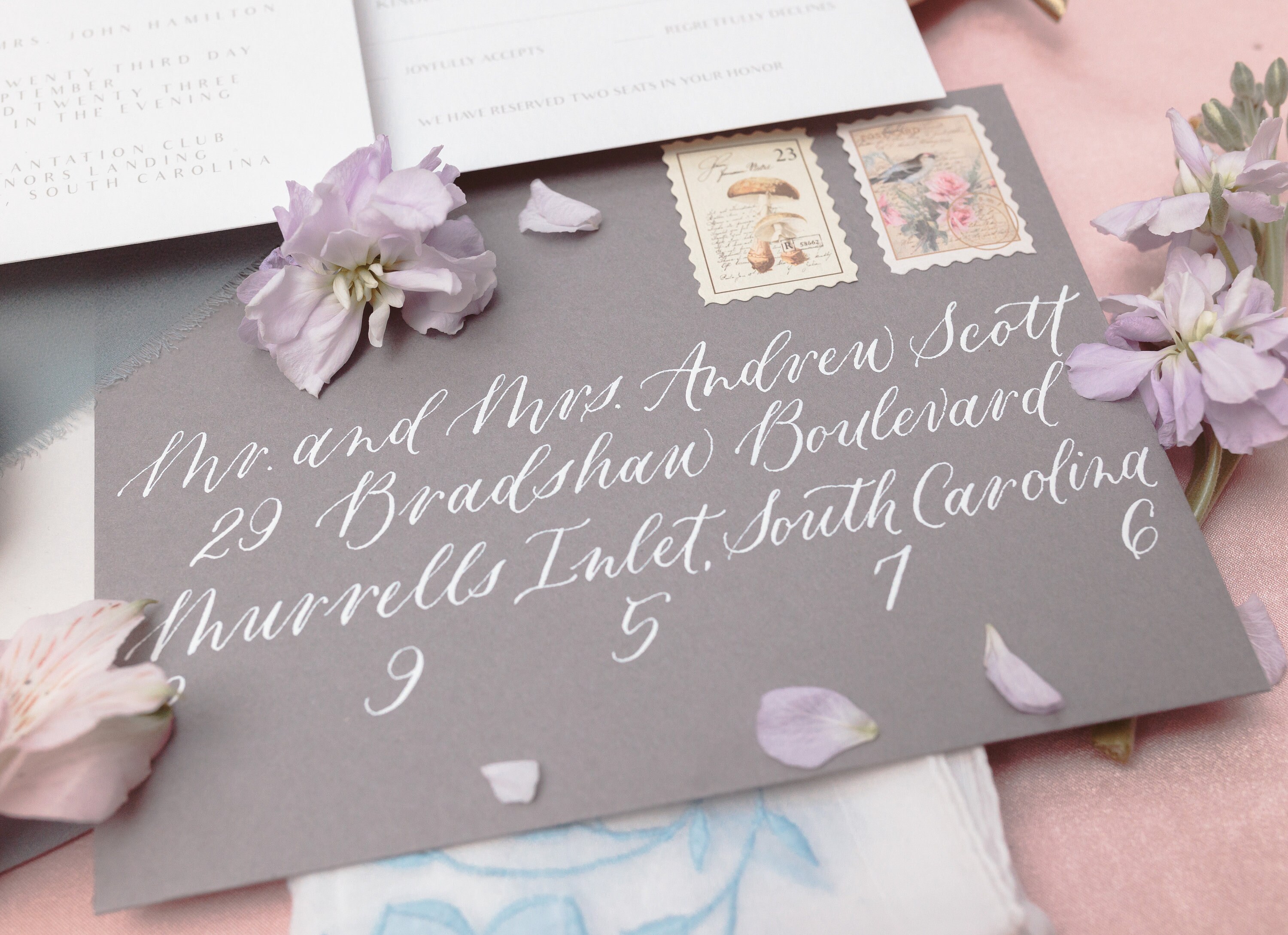 Wedding Envelope Calligraphy Calligraphy Address Calligraphy Envelopes ...