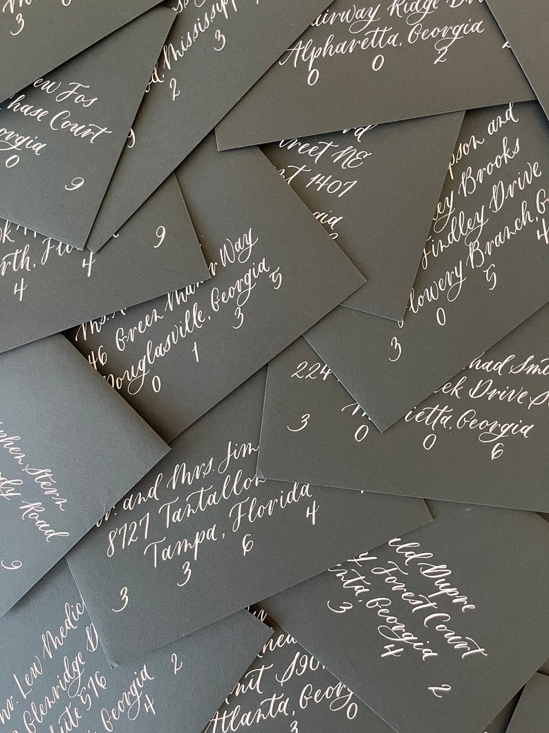 Wedding Envelope Calligraphy Calligraphy Address Calligraphy Envelopes ...