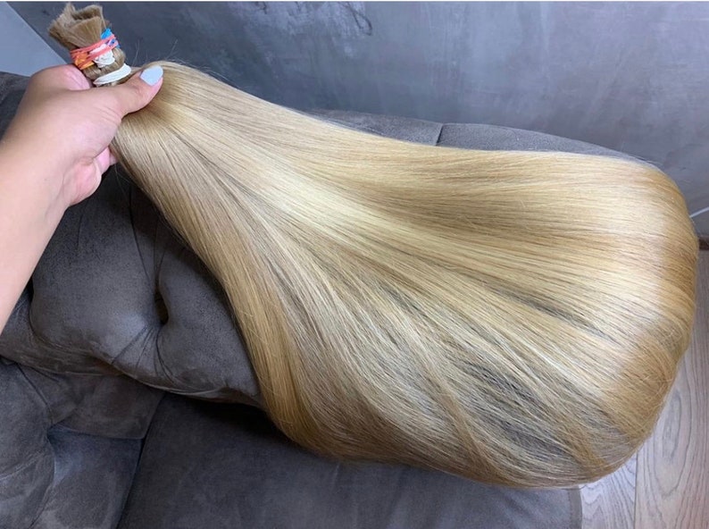 Beautiful Russian Slavic Virgin Hair Natural Lightest Golden - Etsy