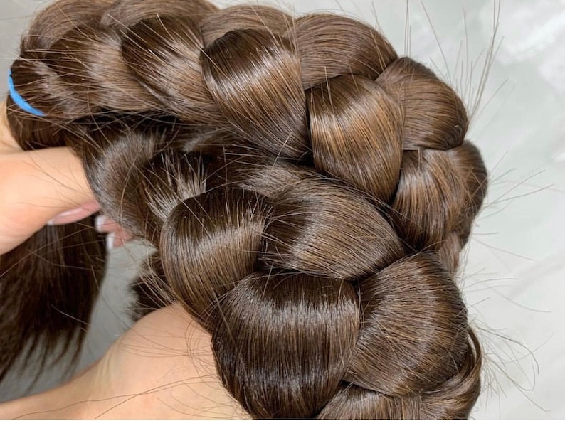 Slavic Russian Premium Virgin Hair Medium Golden Brown 17” - Etsy