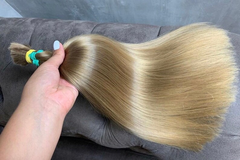 Beautiful Russian Slavic Virgin Hair Natural Lightest Golden Blonde 16 ...