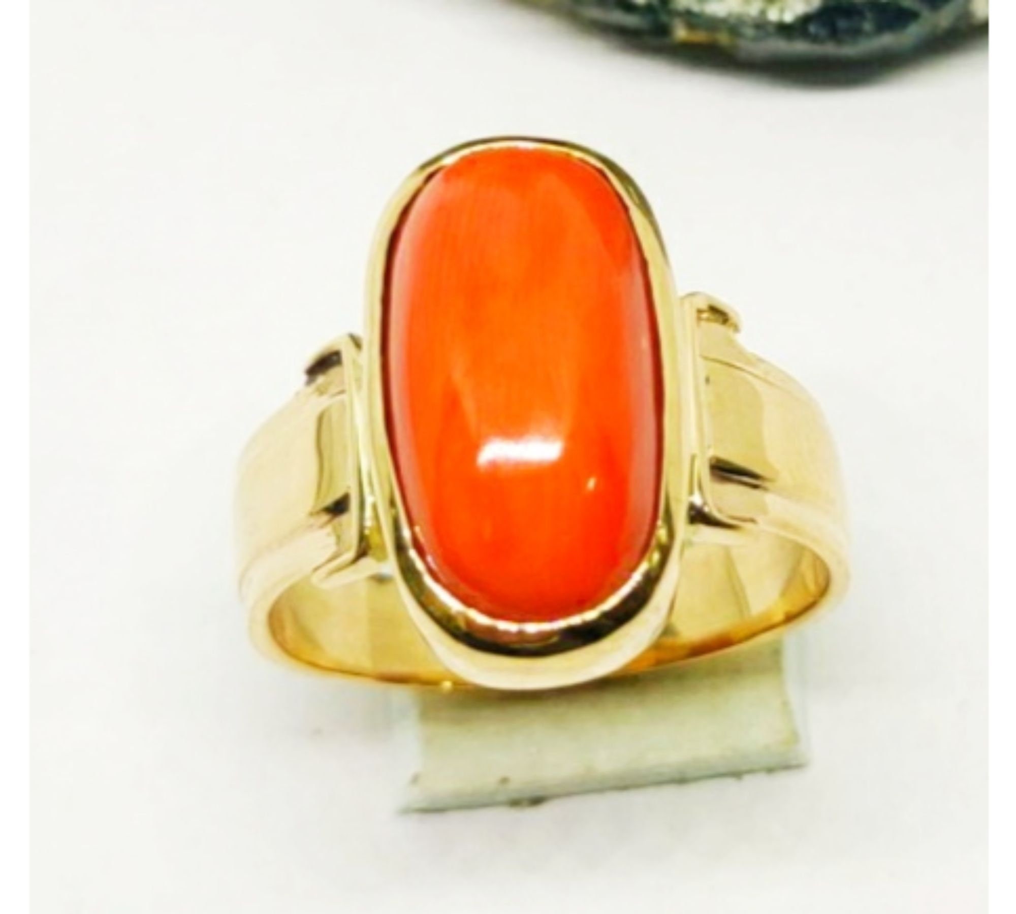 Natural Certified Coral moonga Ring 3.80 to 8.30 Carat With - Etsy