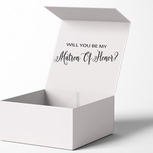 Luxury Personalized Name & Will You Be My Matron of Honor? Proposal Box ...