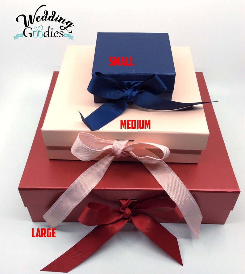 Something Blue... Personalized Light Blue Wedding Gift Box With White ...