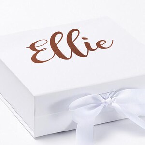Luxury Personalized Gift Box With Name on the Outside. - Etsy