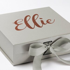 Luxury Personalized Gift Box With Name on the Outside. - Etsy
