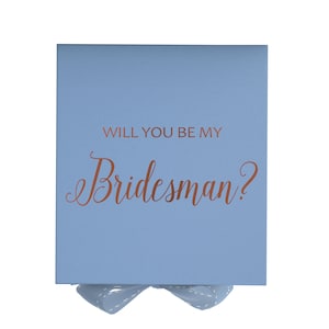 Will You Be My Bridesman Proposal Box Baby Blue Box W/ Baby - Etsy
