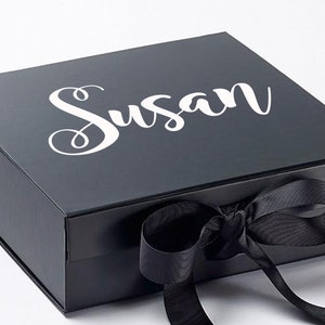 Luxury Personalized Gift Box With Name on the Outside. - Etsy