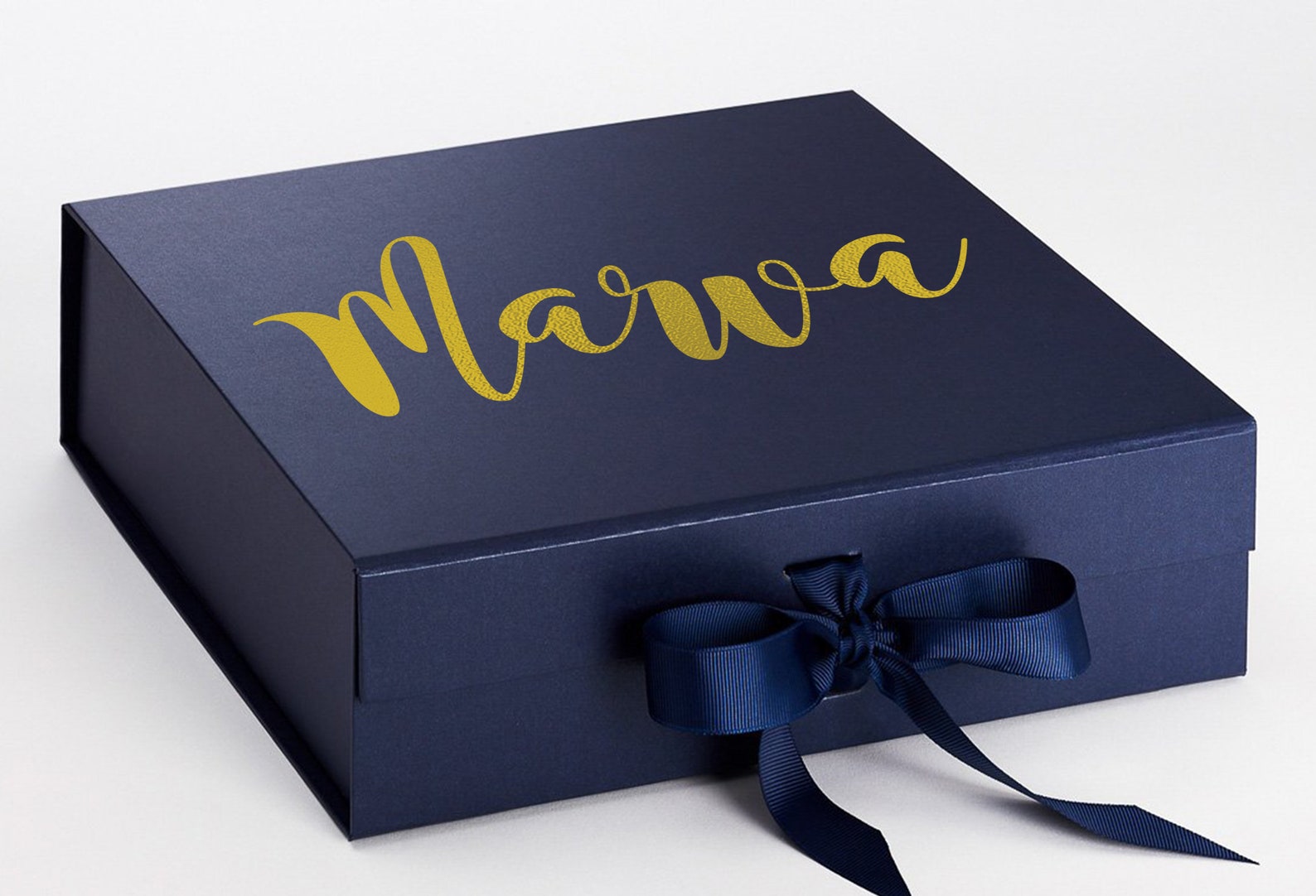 Luxury Personalized Gift Box With Name on the Outside. - Etsy
