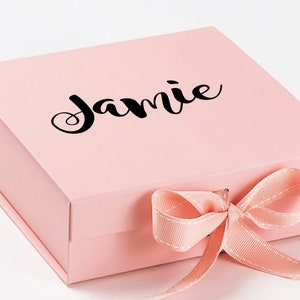 Luxury Personalized Gift Box With Name on the Outside. - Etsy