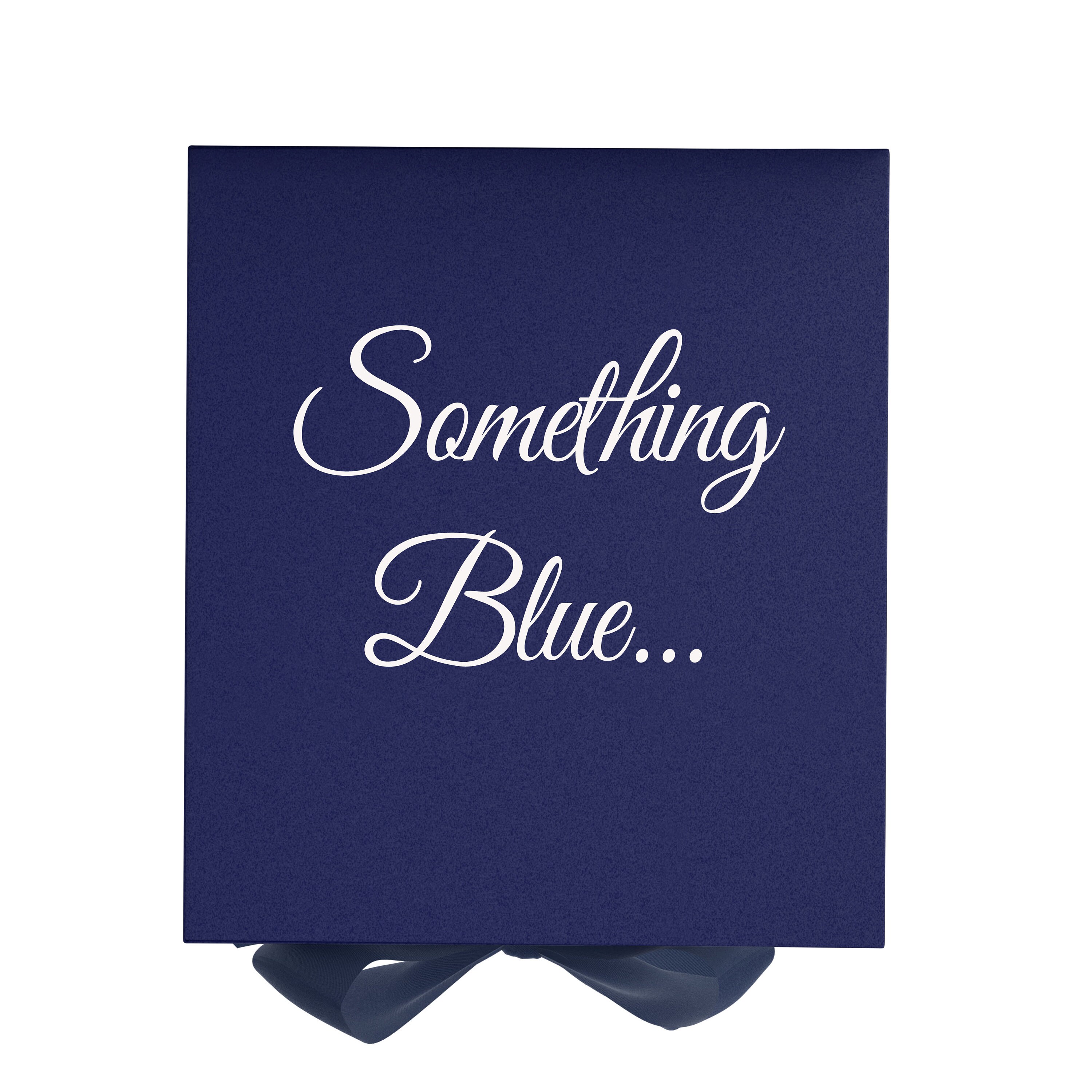 Luxury Something Blue... Personalized Navy Blue Wedding Gift Box With ...