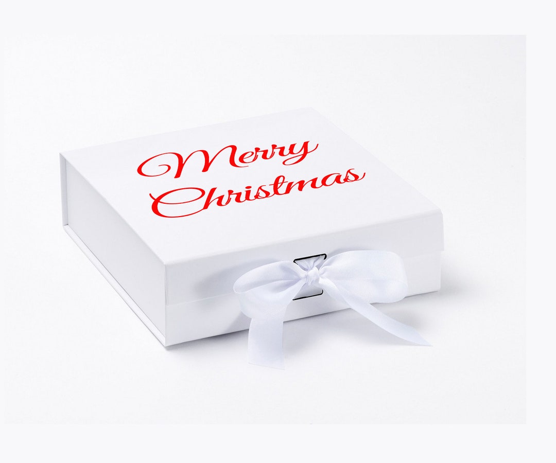 Personalized Holiday Gift Box | Merry Christmas Gift Box | Happy ...
