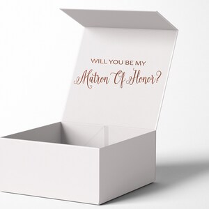 Luxury Personalized Name & Will You Be My Matron of Honor? Proposal Box ...