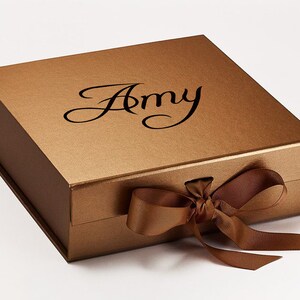 Luxury Personalized Gift Box With Name on Outside. - Etsy