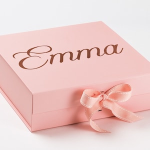 Luxury Personalized Gift Box With Name on Outside. - Etsy