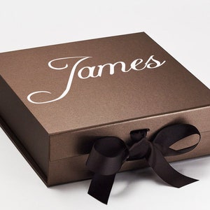 Luxury Personalized Gift Box With Name on Outside. - Etsy