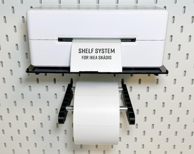 Thermal Label Printer Shelf, SKADIS or 1/4" Pegboard Compatible ...