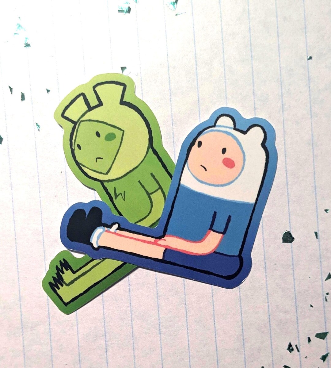 Dazed and Confused Finn and Fern Sitting Sticker - Etsy Australia