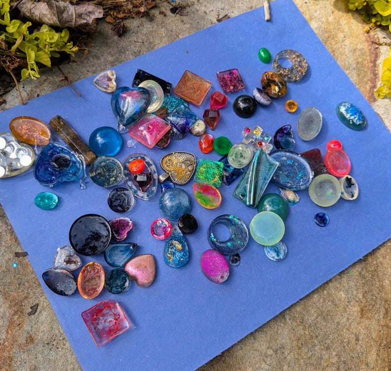 Premade Resin Gem Random Grab Bag - Etsy
