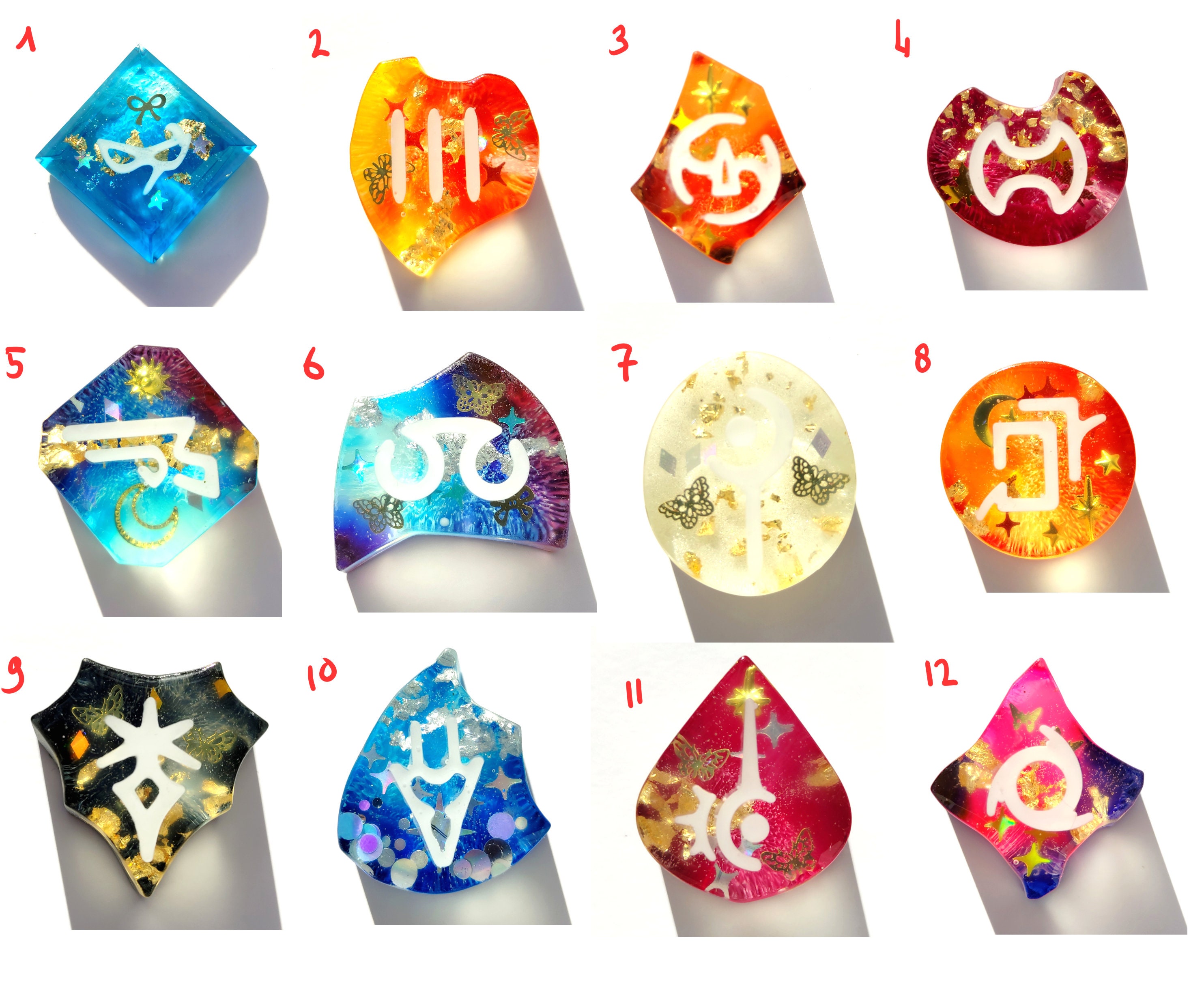 FFXIV Colorful Batch - Resin Job Stone Soul Crystal - Etsy