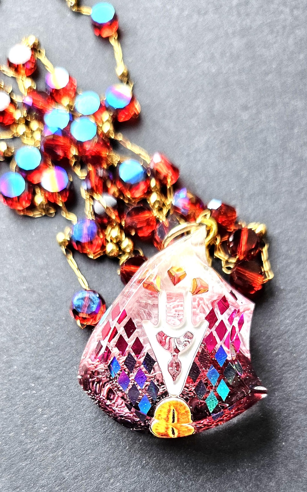 FFXIV Red Estinien Themed Resin Job Stone - Soul Crystal - Etsy