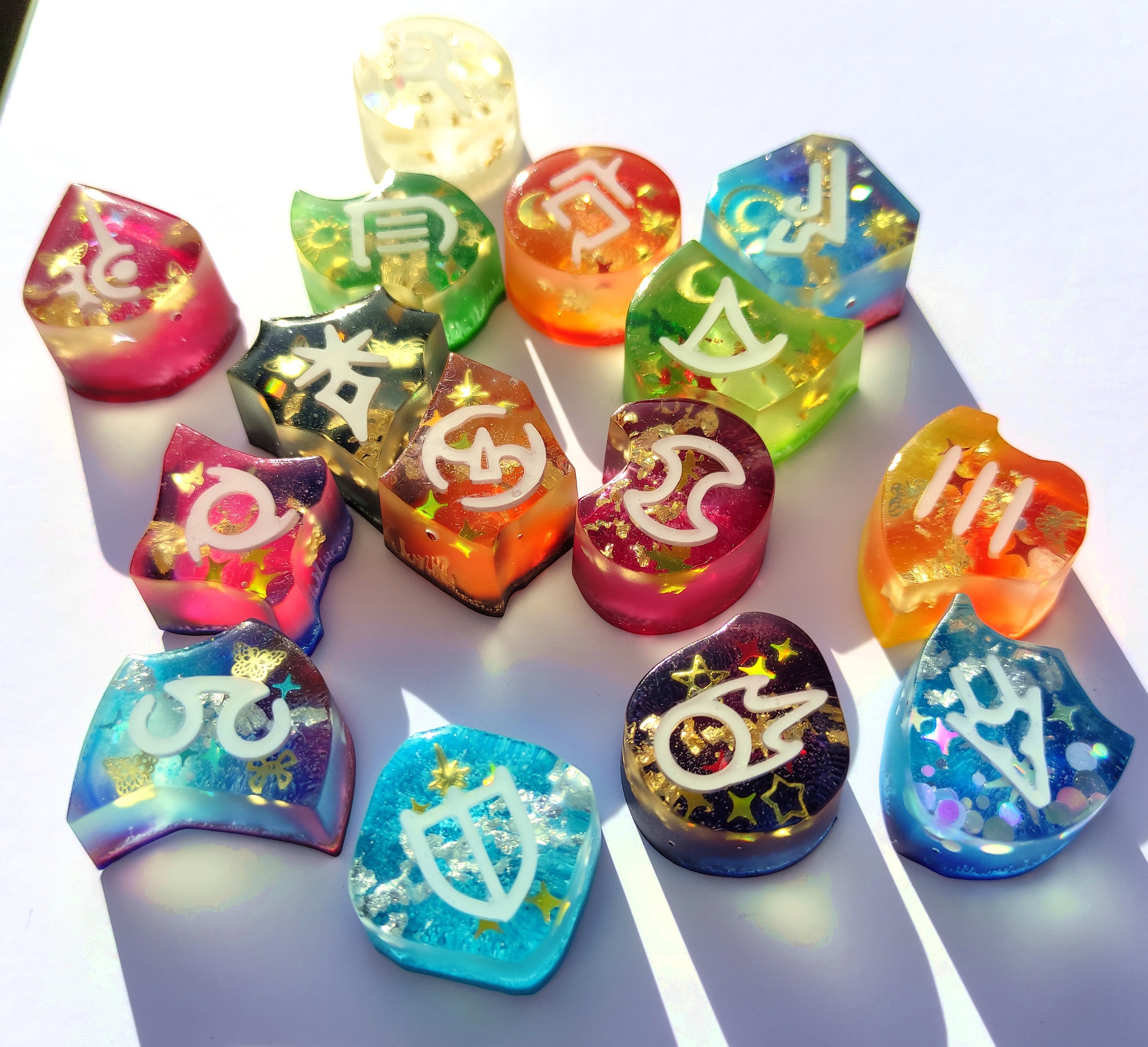 FFXIV Colorful Batch Resin Job Stone Soul Crystal - Etsy