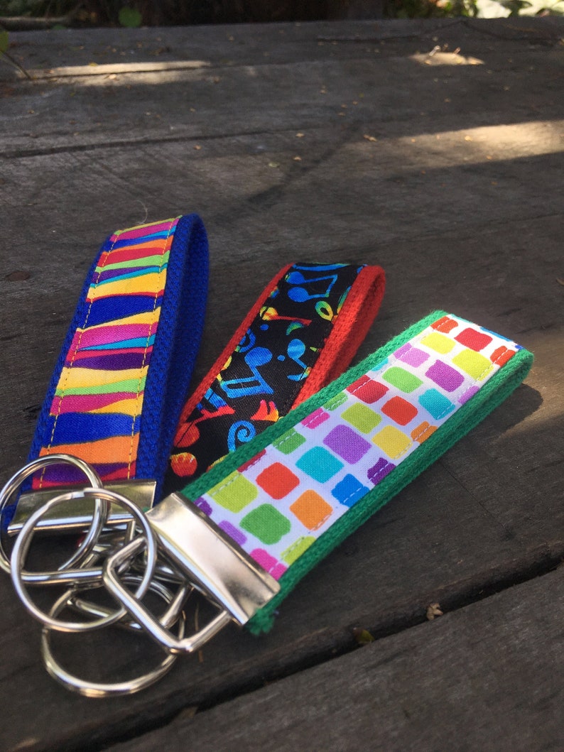 Key Fob Wristlet Fabric Wristlet Keychain Wrist Lanyard - Etsy