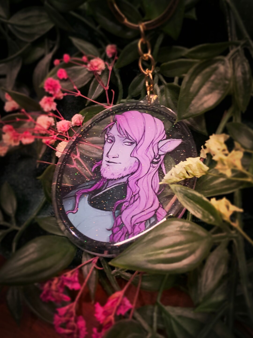 Critical Role - Caduceus Clay - 7cm Acrylic Glitter Keychain - Etsy