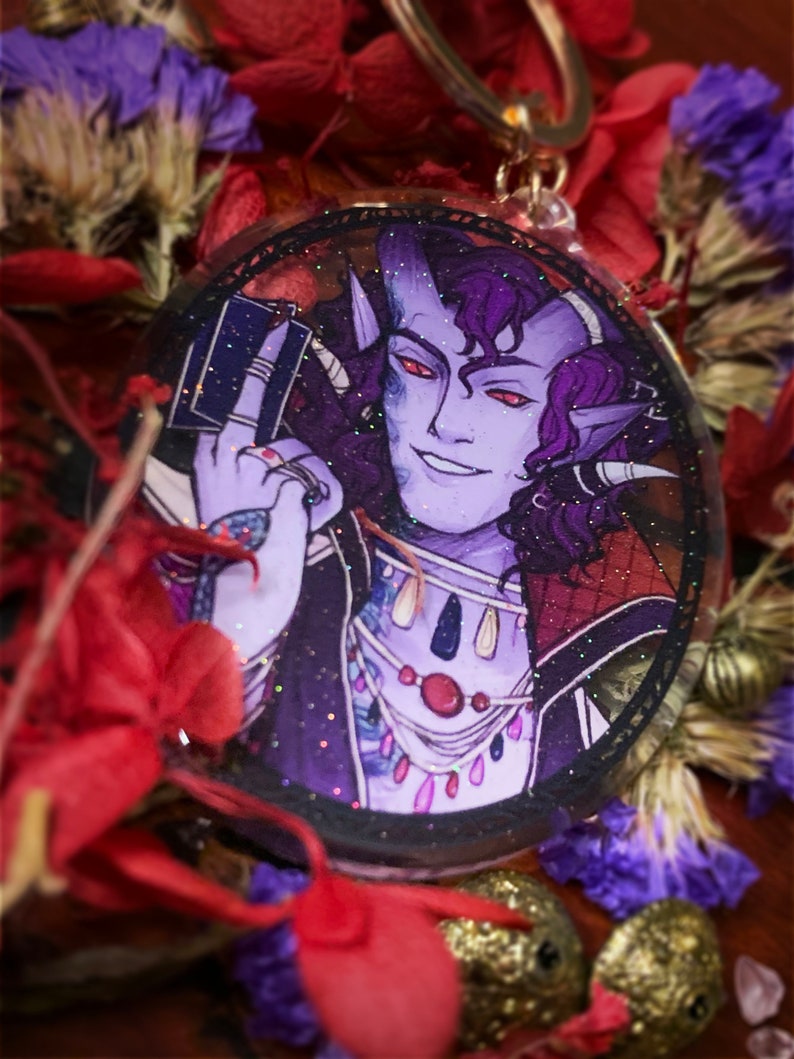 Critical Role Mollymauk Tealeaf 7cm Acrylic Glitter - Etsy