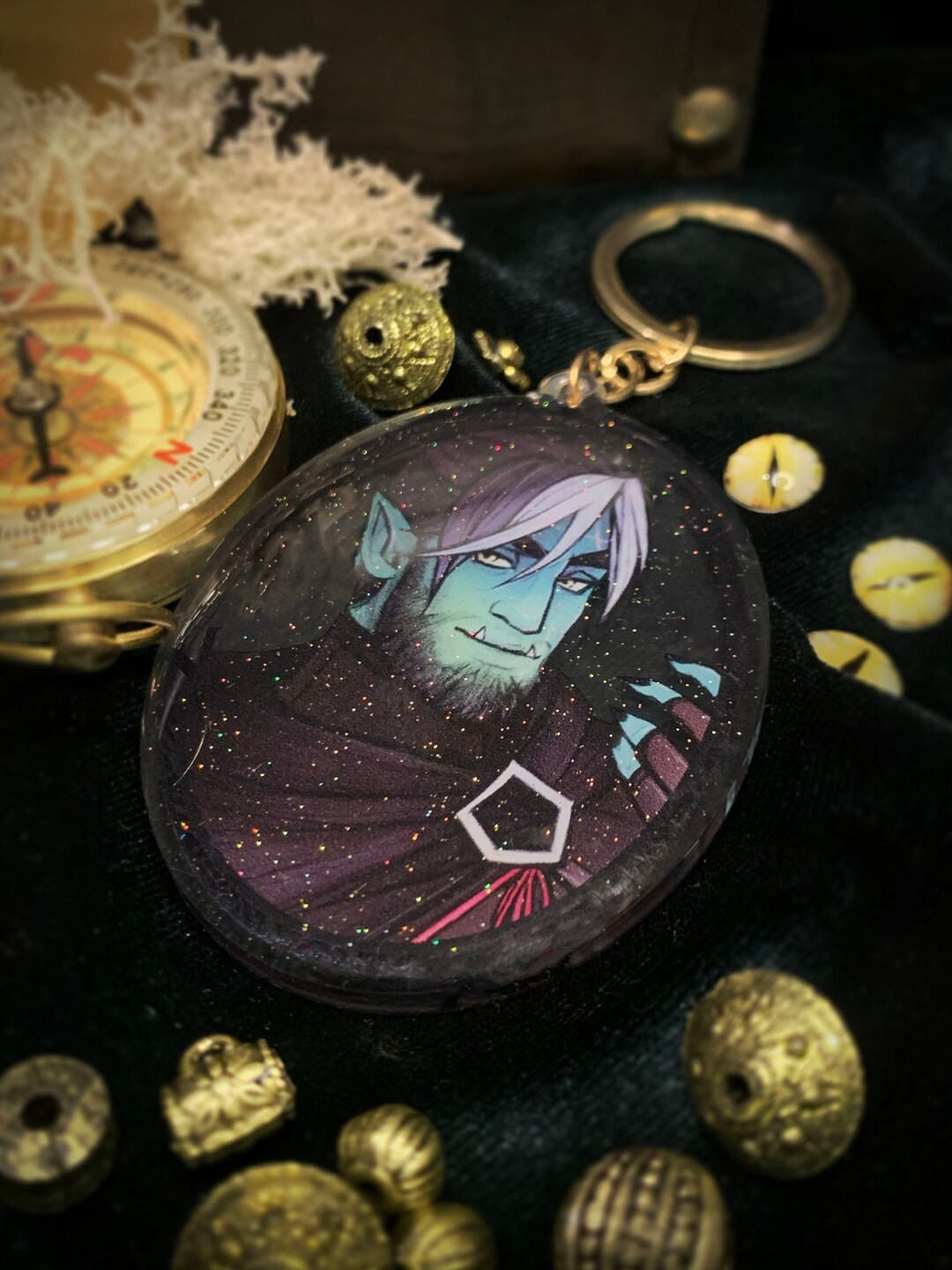 Critical Role - Fjord - 7cm Glitter Keychain - Etsy