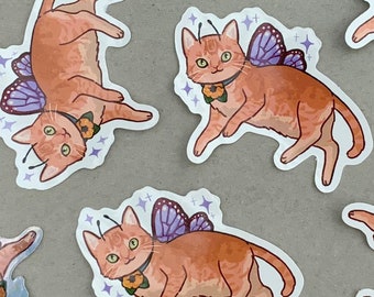 Huge Fairy Cat Sticker by Nene Thomas Die Cut Decal - Etsy