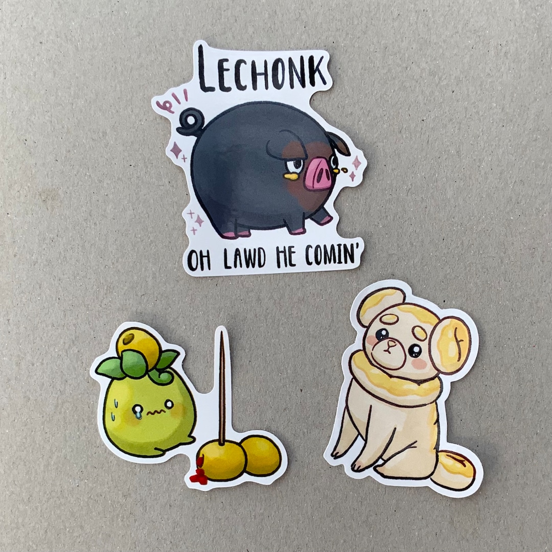 Lechonk / Smoliv / Fidough Sticker - Etsy