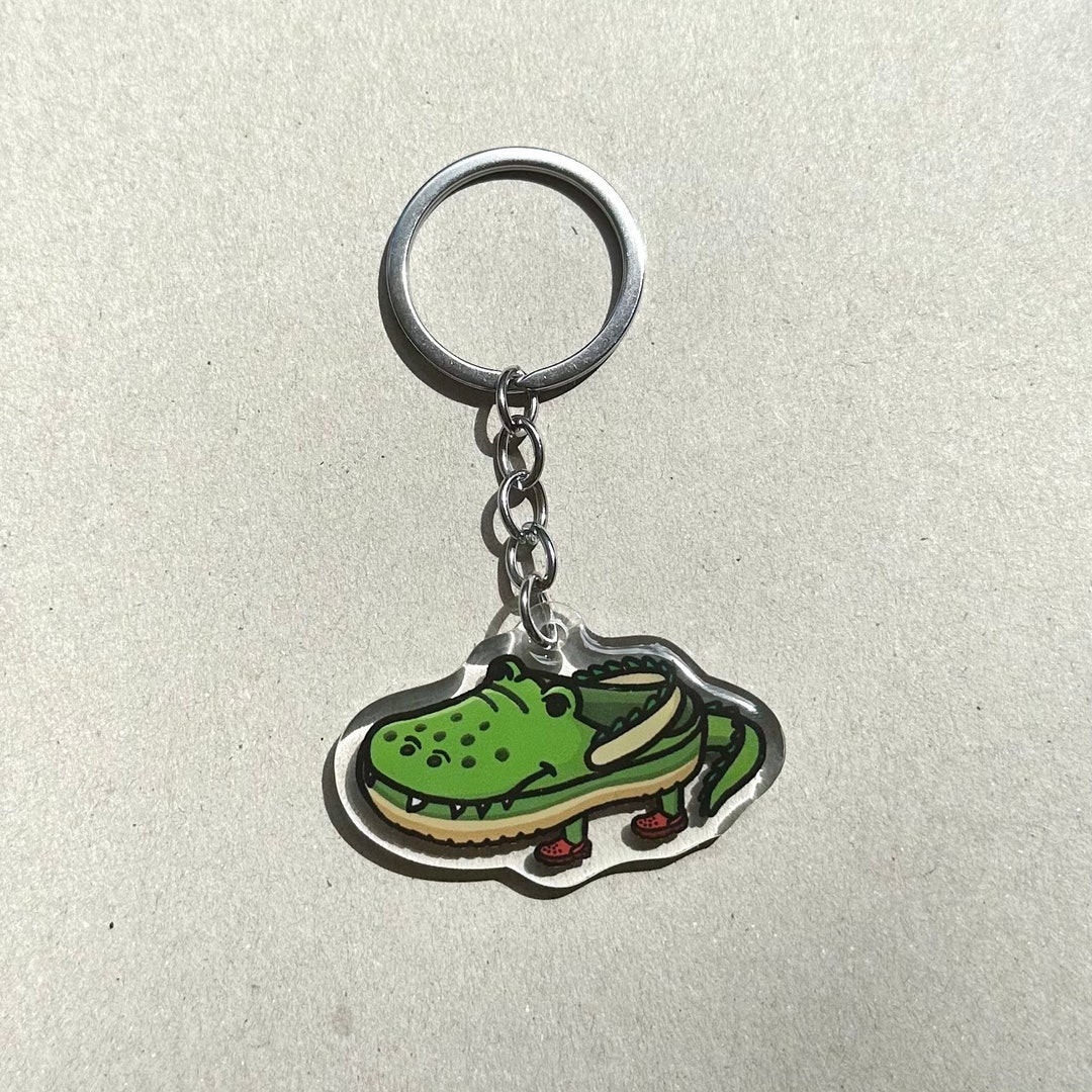 Crocs Crocodile / Crocs Clogs Acrylic Charm Keychain - Etsy
