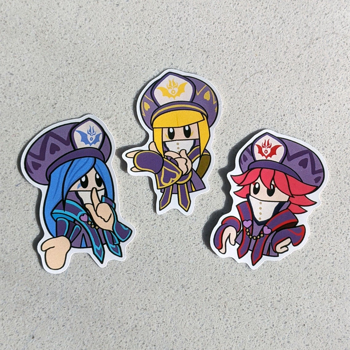 Three Mage Sisters Sailor Moon Pose Sticker / Kirby Star - Etsy