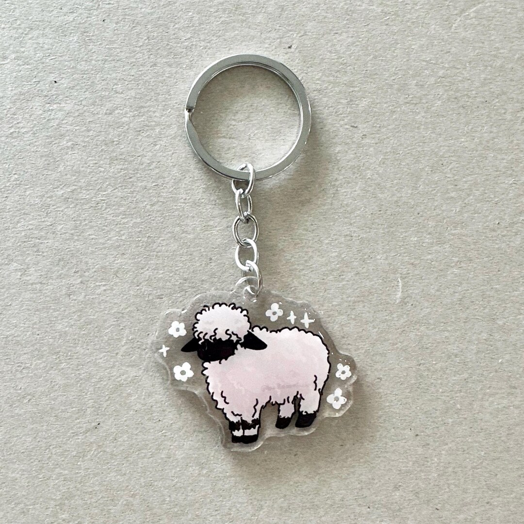 Valais Blacknose Sheep Acrylic Charm Keychain - Etsy
