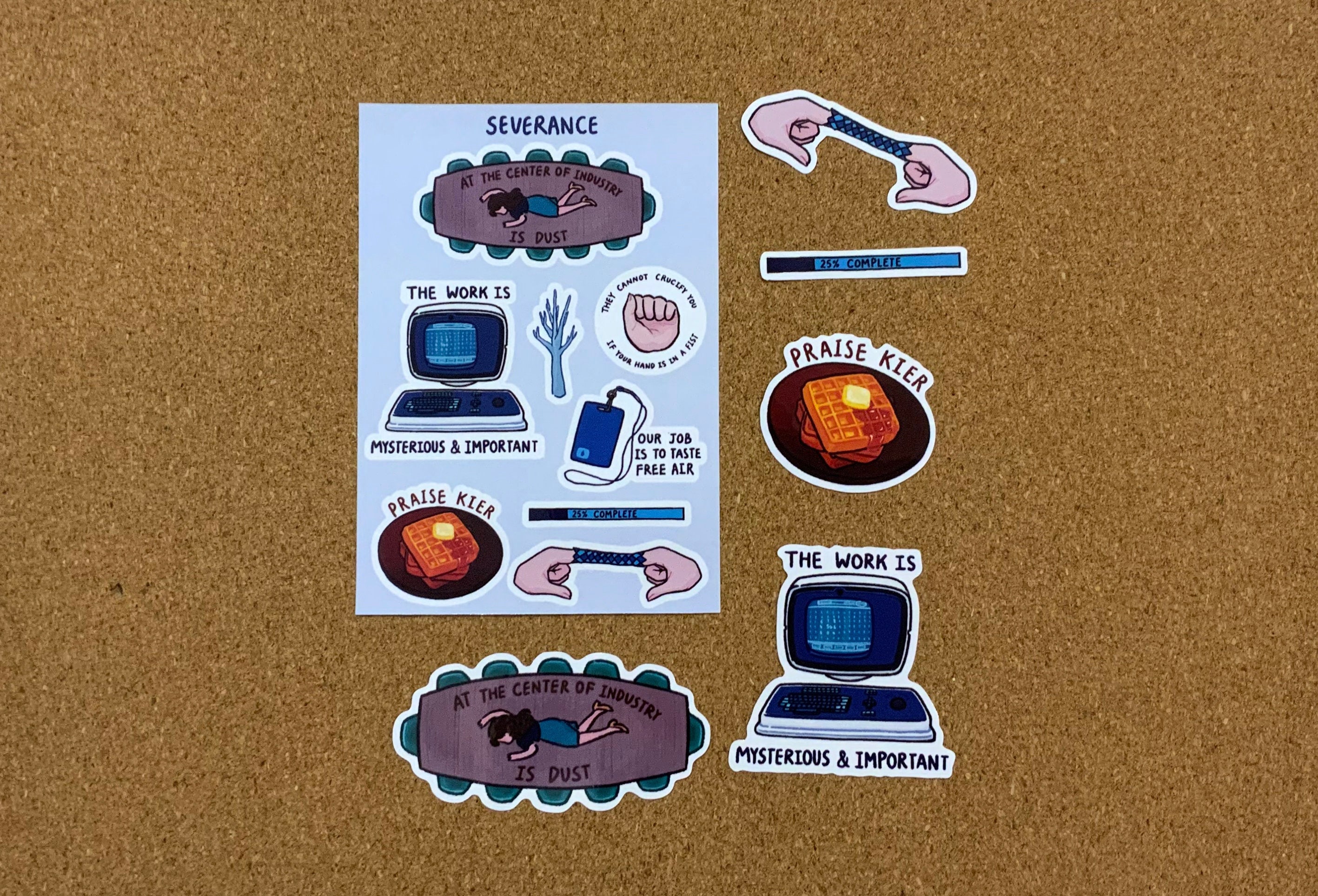 Severance TV Show Sticker Sheet: Glossy Matte Laminated Stickers - Etsy