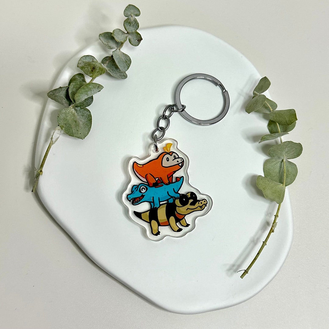 Croc Stack Acrylic Charm Keychain - Etsy