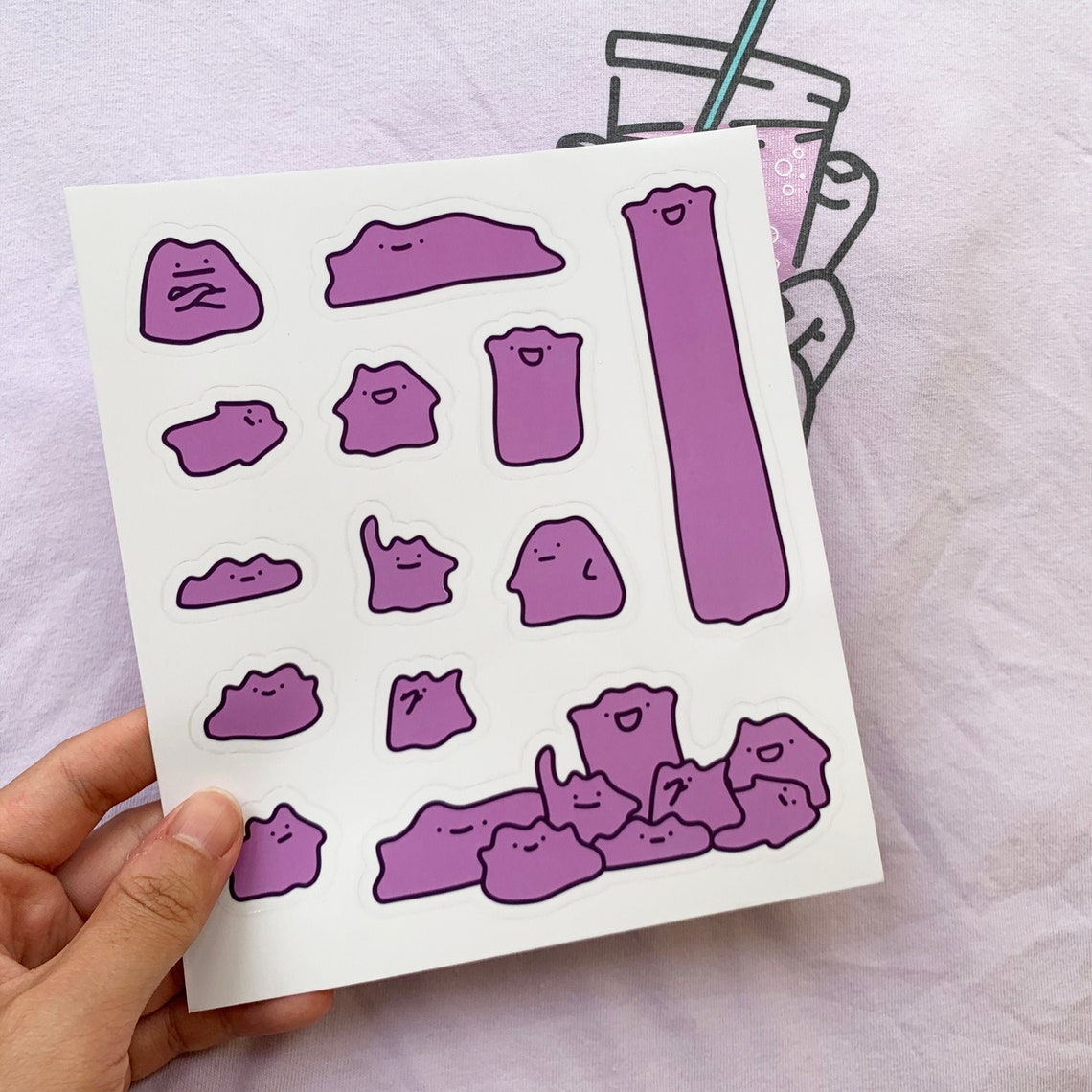 Ditto Pokemon Sticker Pack - Etsy