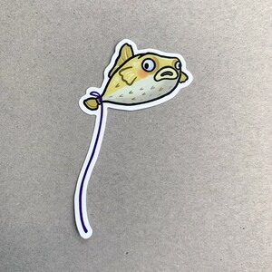 Balloonfish Sticker / Pufferfish Sticker / Blowfish Sticker / Puffers ...
