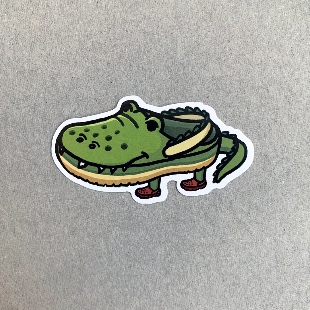Crocs Crocodile Sticker / Crocs Clogs - Etsy