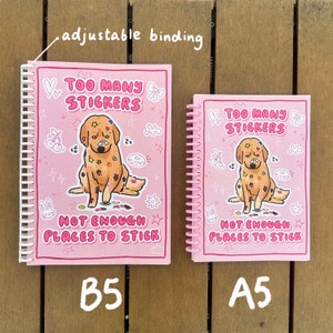 Sticker Hoarder Dog Reusable Sticker Book - Etsy