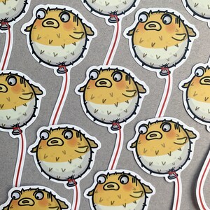 Balloonfish Sticker / Pufferfish Sticker / Blowfish Sticker / Puffers ...