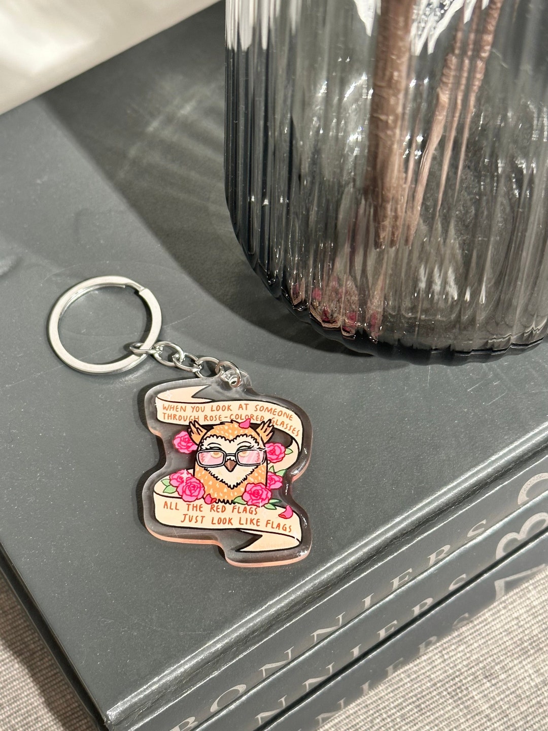 Wanda Red Flag Quote Acrylic Charm Keychain/ Bojack Horseman / Bojack ...